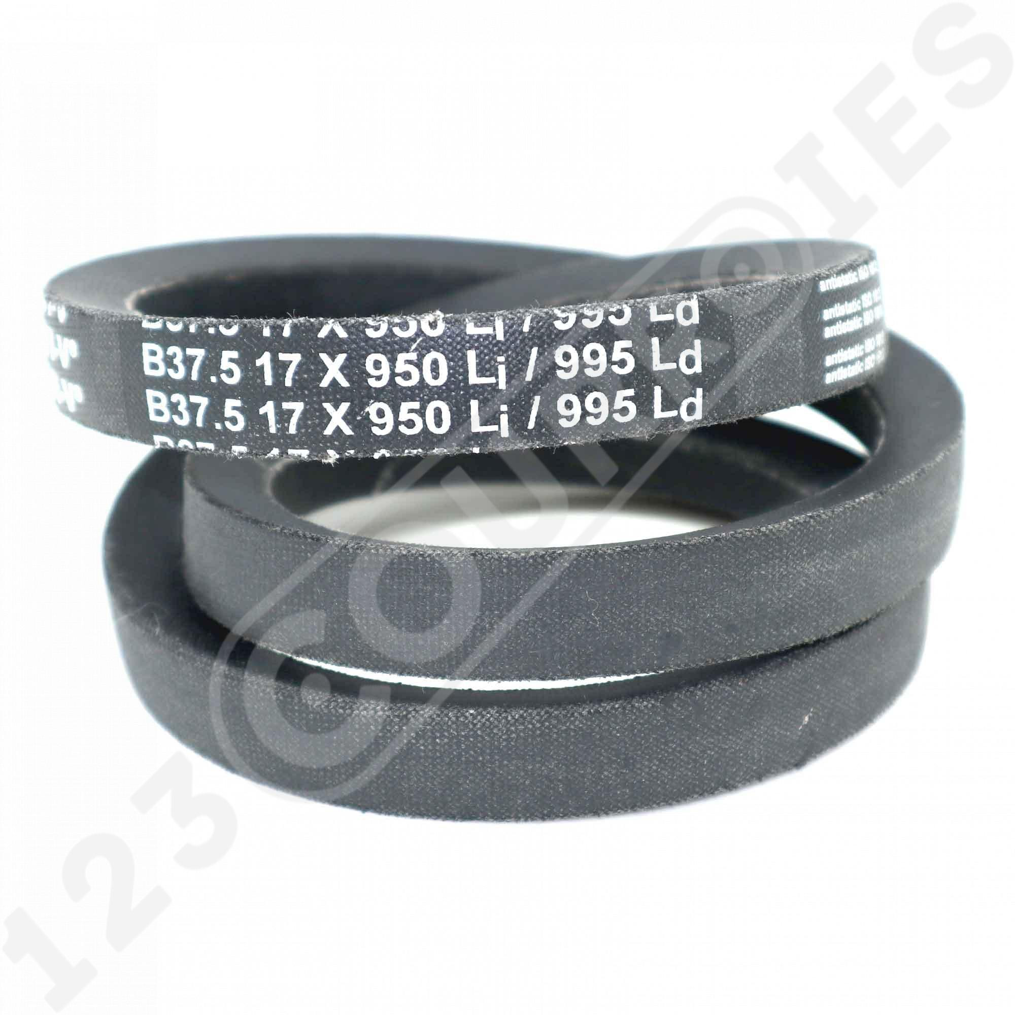 Courroie trapézoidale lisse Contitech Conti V B37.5 17 x 950 Li / 995 Ld | 123 Courroies