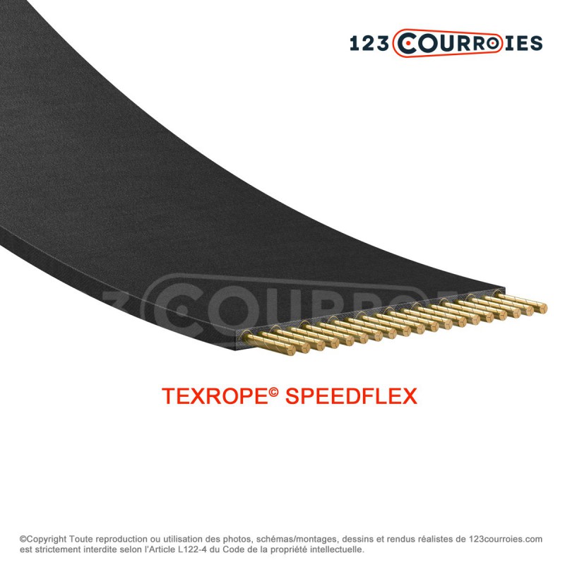 Courroie plate sans fin Speedflex T1-670-15-TEXROPE | 123 Courroies