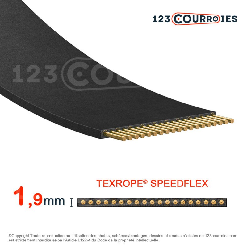 Courroie plate sans fin Speedflex T1-950-20-TEXROPE | 123 Courroies